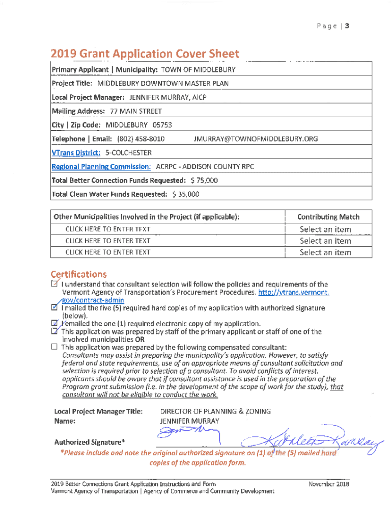Fillable Online Grant Application Cover Sheet - mpls downtown council Fax Email Print - pdfFiller