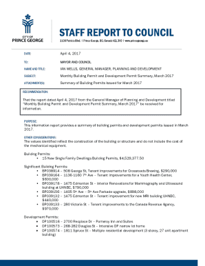 Fillable Online STAFF REPORT TO COUNCIL - princegeorge.ca Fax Email ...