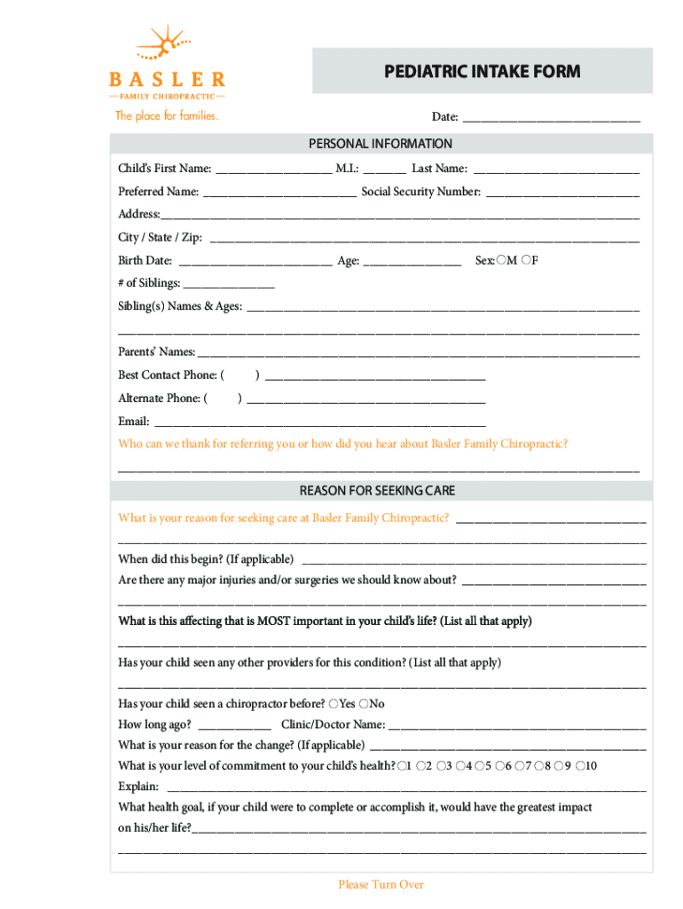 Fillable Online Emergency Information Forms and Emergency Preparedness ...