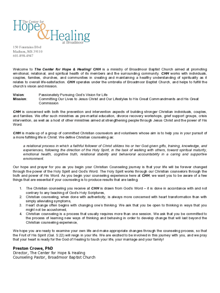 Fillable Online CHH Client Intake Forms Fax Email Print - pdfFiller