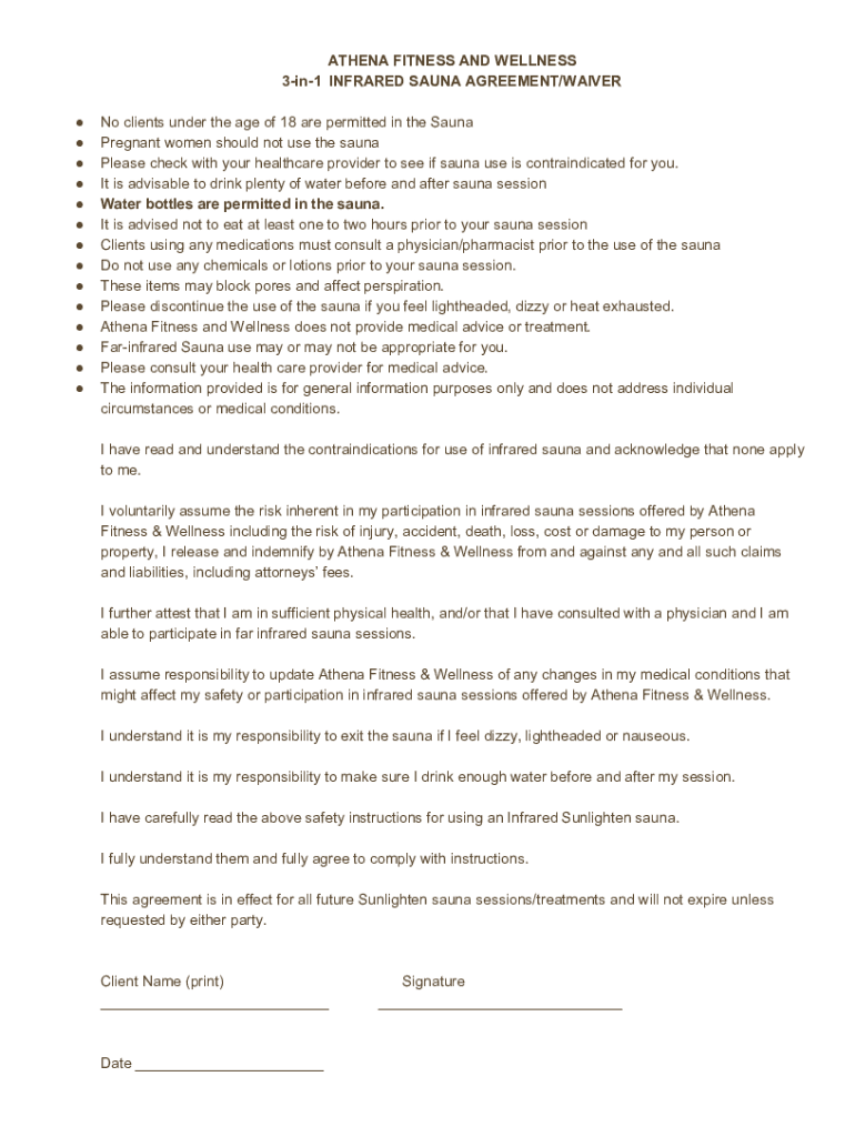 Fillable Online form.jotform.com211385358955062Infrared Sauna ...