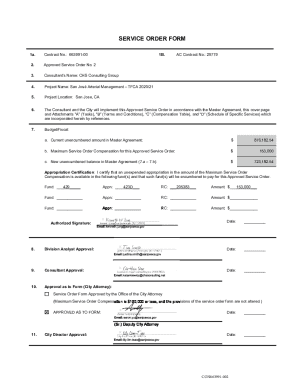 Fillable Online Service Order Form(s) Sample ClausesLaw Insider Fax ...
