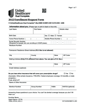 Fillable Online Get And Sign Unitedhealthcare Enrollment Form 2011-2021Free UnitedHealthcare ...