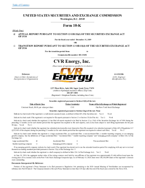 Fillable Online CVI 2019 Form 10-K Fax Email Print - pdfFiller