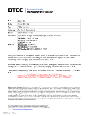 Fillable Online Important Notice The Depository Trust Company - doczz ...