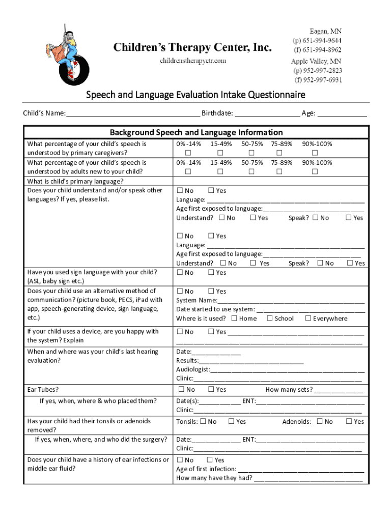 Fillable Online 12-Preschool-Speech-and-Language-Screening-Form.pdf Fax ...