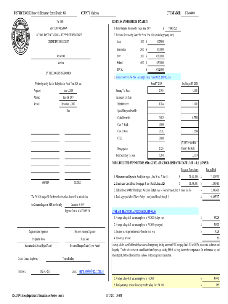 Fillable Online az01901084.schoolwires.netsitehandlersDISTRICT NAME ...