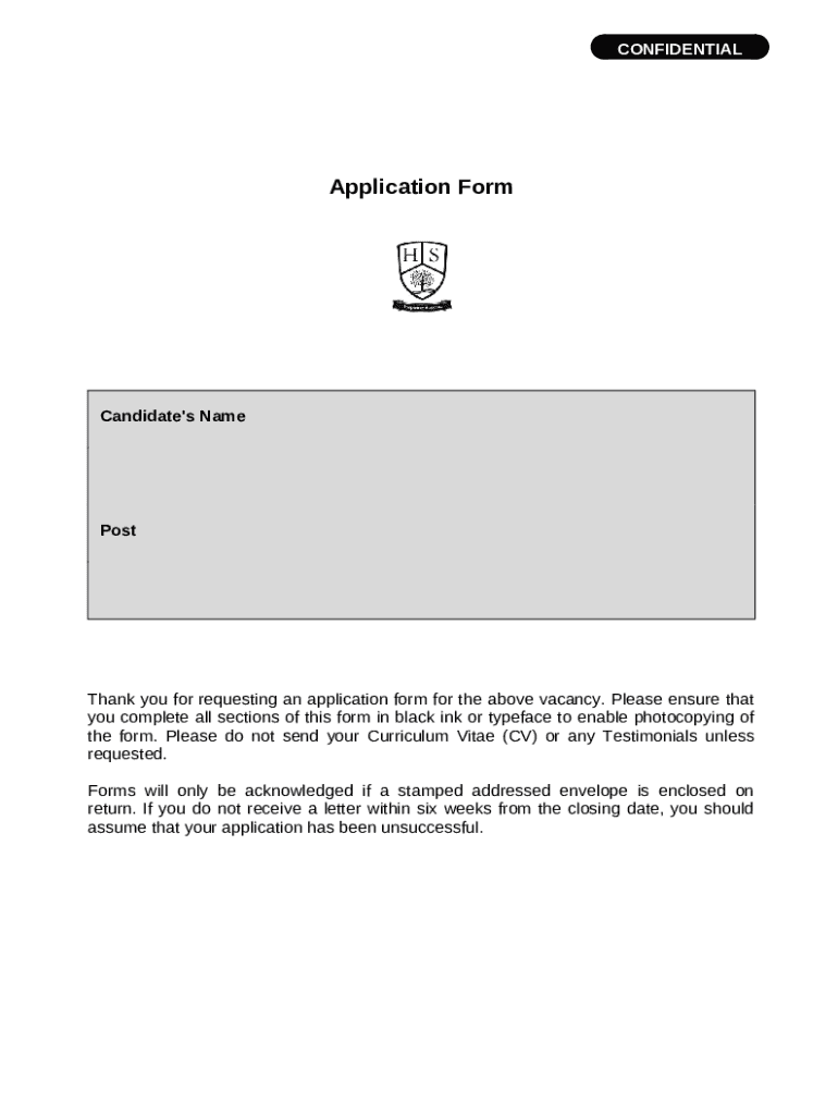 Application for Teachers Doc Template | pdfFiller