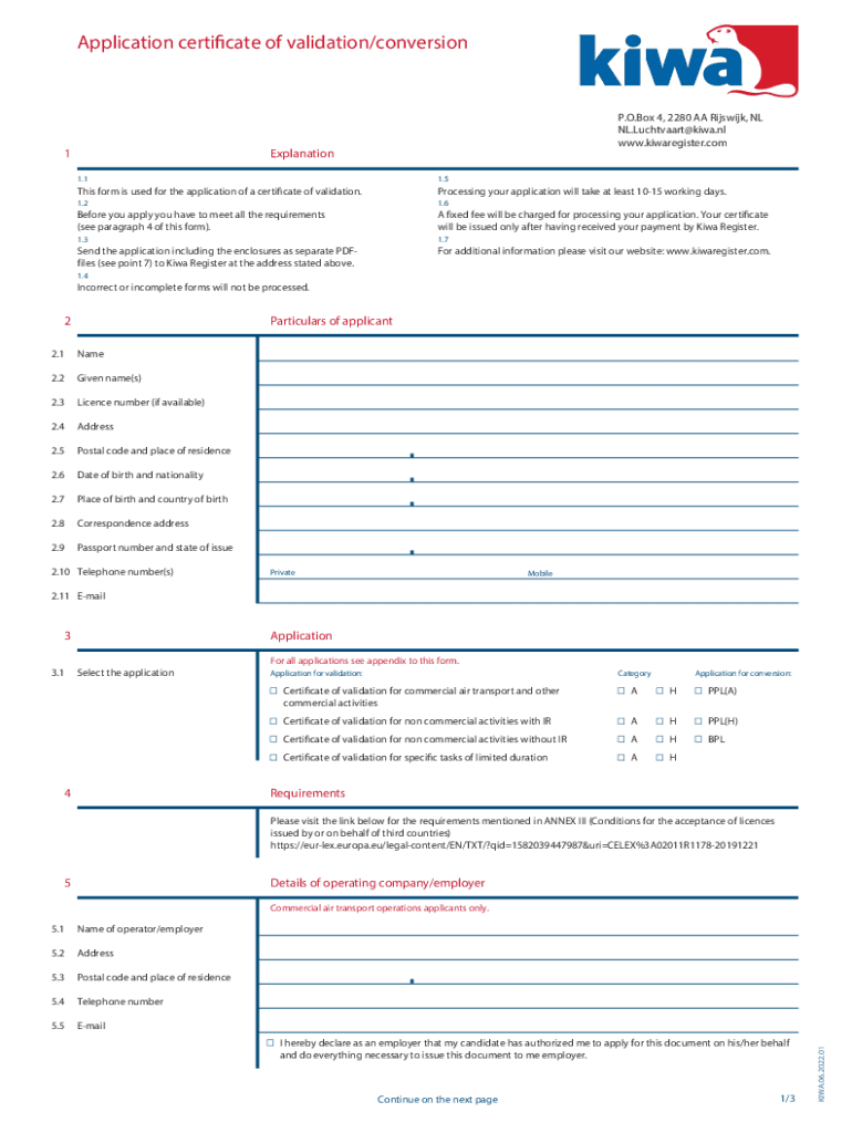 Fillable Online Application-certificate-of-validation Fax Email Print - pdfFiller