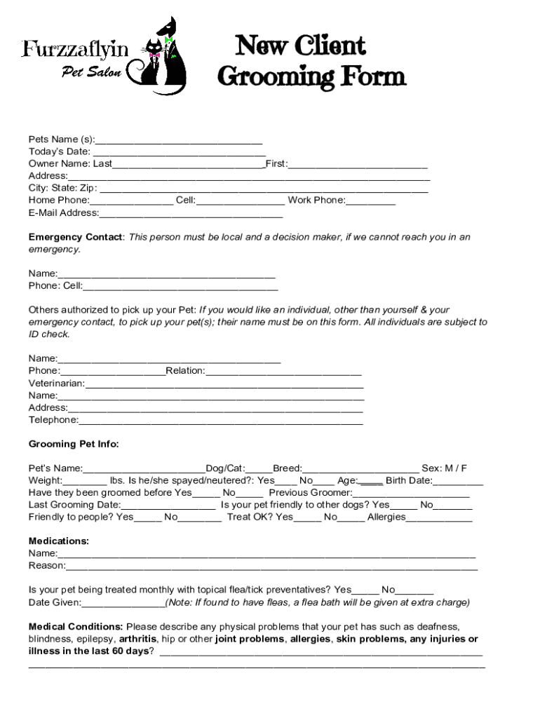 Fillable Online form.jotform.com30086773032955SPR - New Client - Dog ...