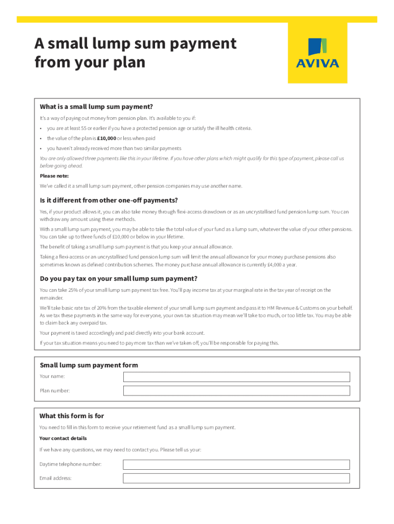 Fillable Online Lump Sum vs. Lifetime Monthly Payments: What Should I Do With My PTypes of ...