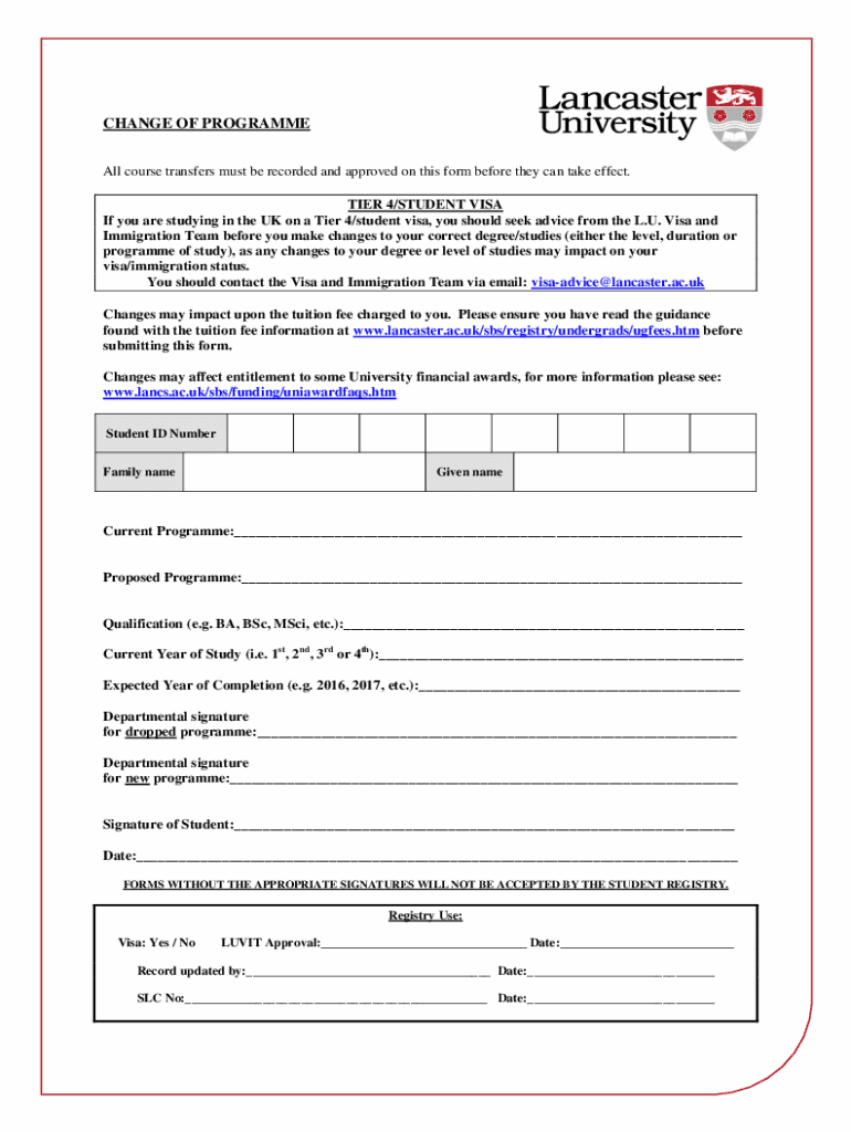 Fillable Online 5 - Periods of registration and changes to registration ...
