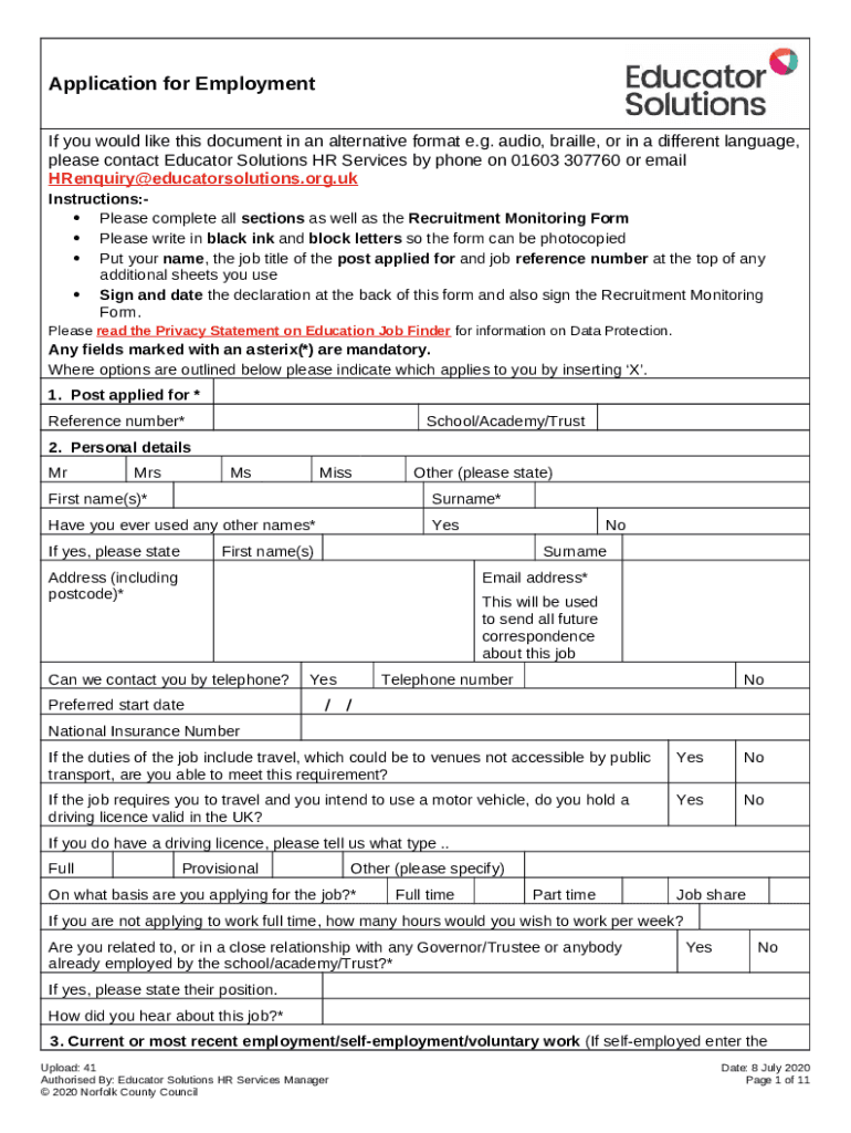 21+ Employment Application Templates - PDF, DOCFree21+ Employment ...