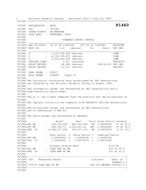 Fillable Online The NGS Data Sheet - USGS Fax Email Print - pdfFiller