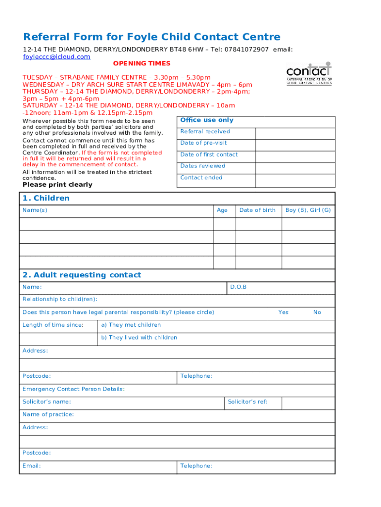 foylechildcontactcentre.org wp-content uploadsReferral for Child ...