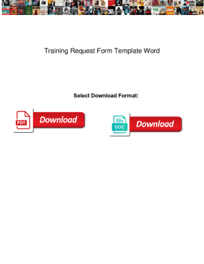 Fillable Online Training Request Form Template Word. Training Request ...