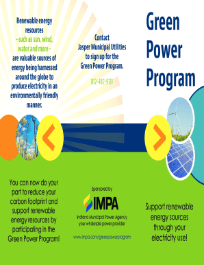 Fillable Online Green Power Program Fax Email Print - pdfFiller