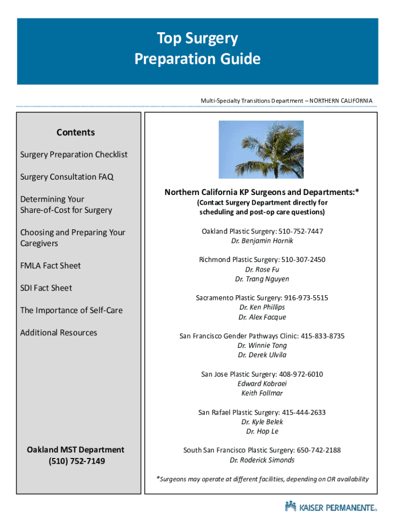 Fillable Online thrive.kaiserpermanente.orgcare-near-youYour guide to ...