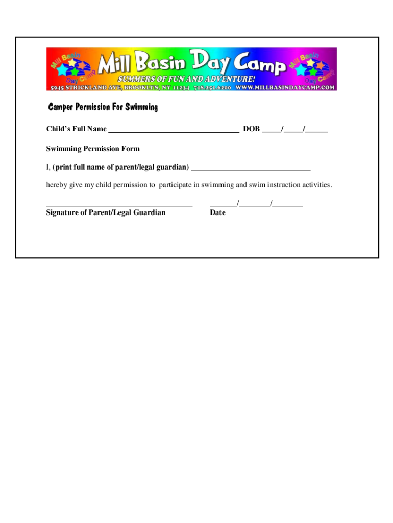 Fillable Online www.jotform.compdf-templatessummer-campSummer Camp ...