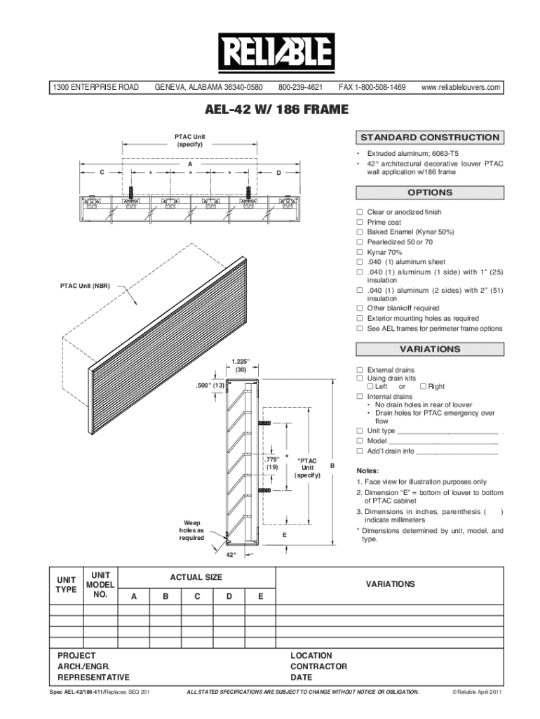 Fillable Online Fillable Online ael - 42 w/ 2381 frame (position #2 ...