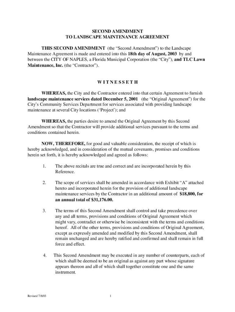 Fillable Online SECOND AMENDMENT TO AGREEMENT Sample Clauses: 10 ...