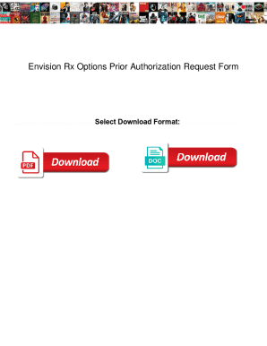 Fillable Online Envision Rx Options Prior Authorization Request Form ...