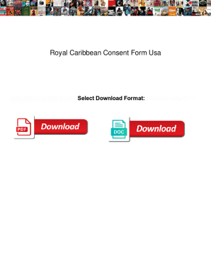 Fillable Online Royal Caribbean Consent Form Usa. Royal Caribbean ...