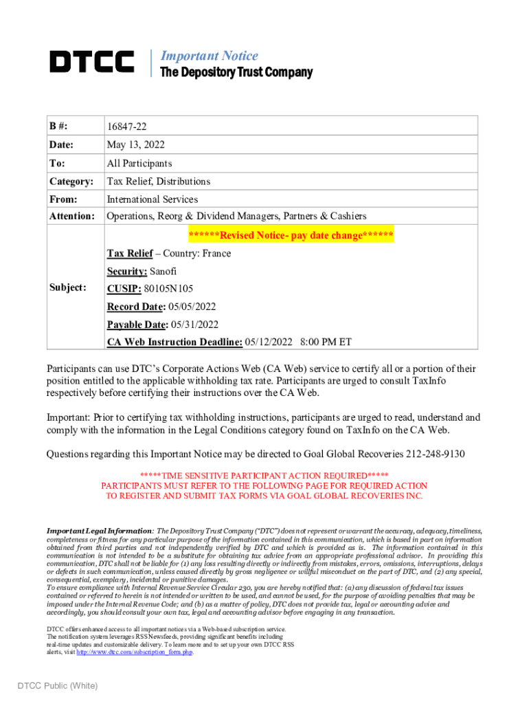 Fillable Online ******Revised Notice- pay date change****** Fax Email ...