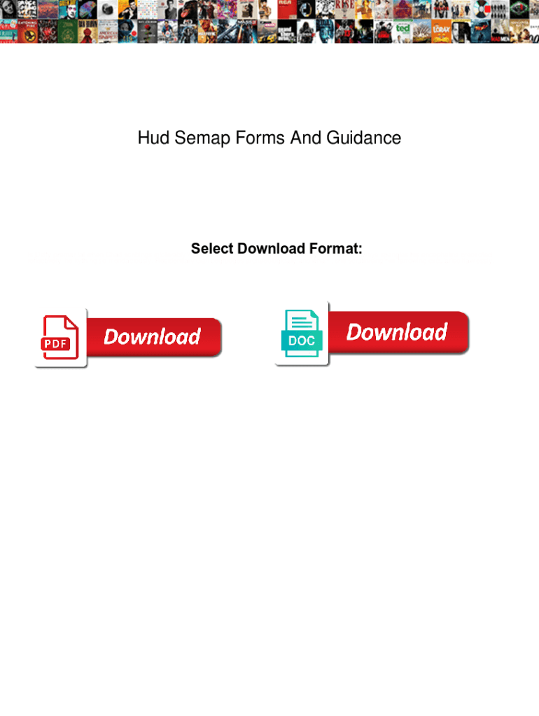 Fillable Online Hud Semap Forms And Guidance. Hud Semap Forms And ...