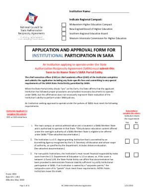 Fillable Online APPLICATION AND APPROVAL FORM FOR INSTITUTIONAL ...