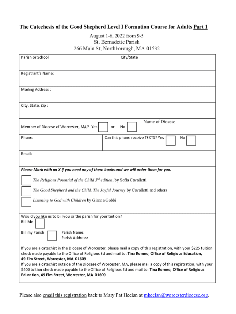 Fillable Online 2022 August CGS Level I Part 1 Registration Form.doc ...