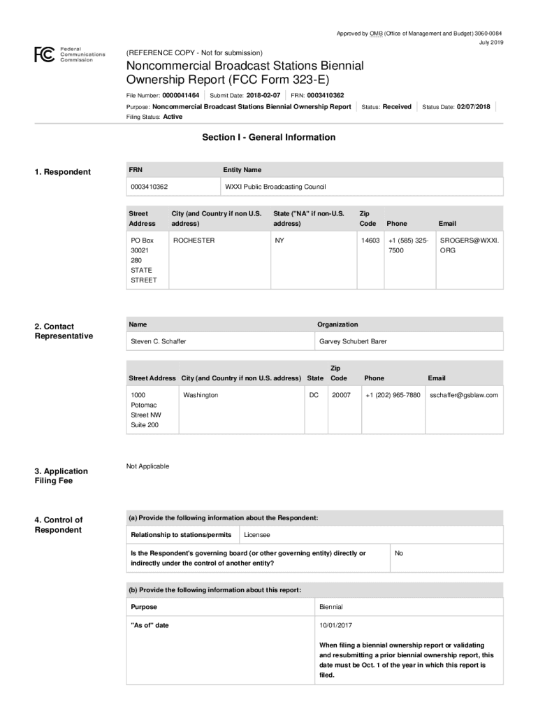 Fillable Online enterpriseefiling fcc File Number: 0000041464 Fax Email ...