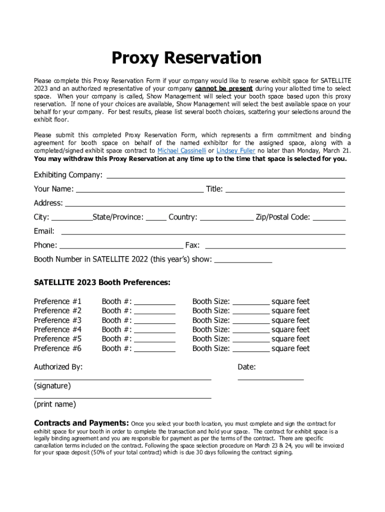 Fillable Online Proxy Overview and Sample FormsCondominium Authority ...