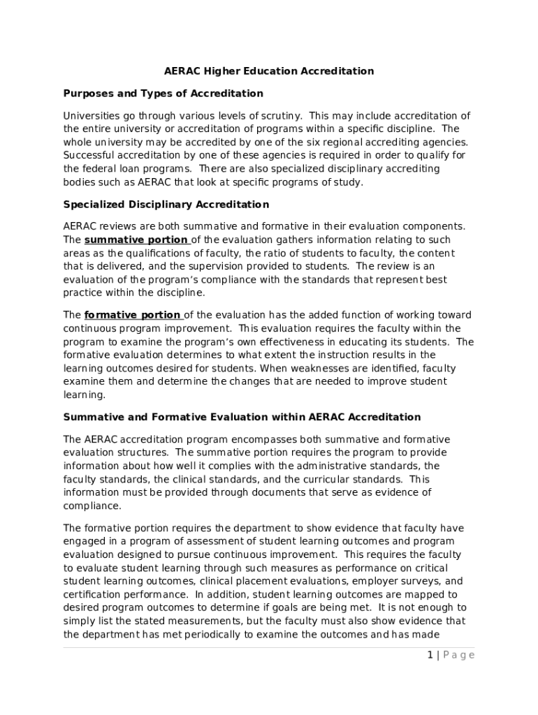 Higher Education Accreditation Bodies, Types of Accreditation and its ...