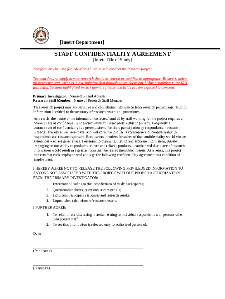 9+ Staff Confidentiality Agreement Examples ...