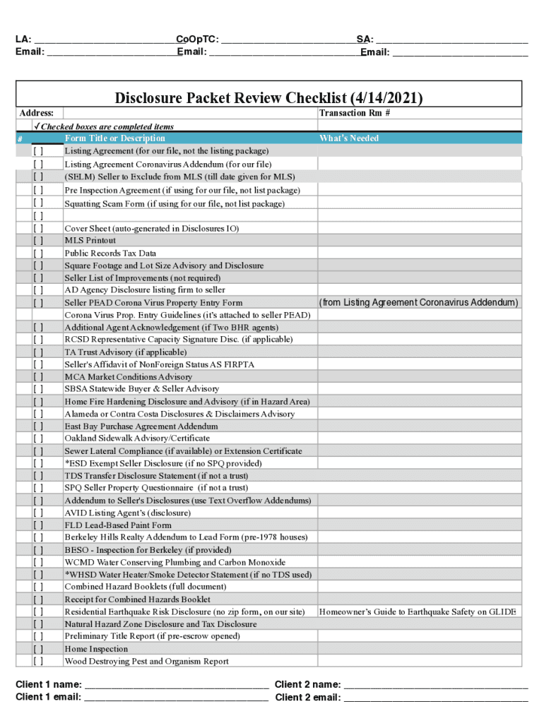 Fillable Online www.pdffiller.com450891676--Disclosure-PacketFillable Online Disclosure Packet ...