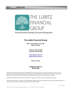 Fillable Online Fillable Online Form ADV Part 2A and Part 2B ...