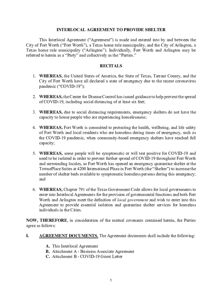 Fillable Online INTERLOCAL AGREEMENT - Texas City Attorneys Fax Email ... Fillable Online INTERLOCAL AGREEMENT - Texas City Attorneys Fax Email ...