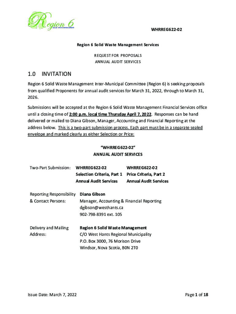 Fillable Online Request for Proposals - Countywide Integrated Solid ...