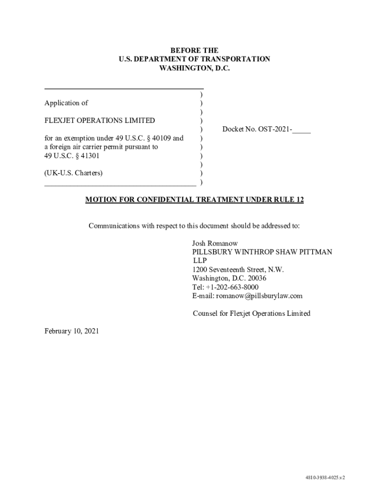 Fillable Online downloads.regulations.gov DOT-OST-2021/0018/0004Order ...