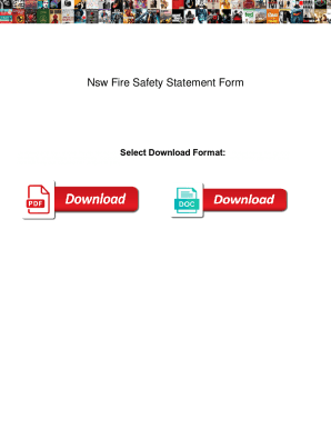 Fillable Online Nsw Fire Safety Statement Form. Nsw Fire Safety ...