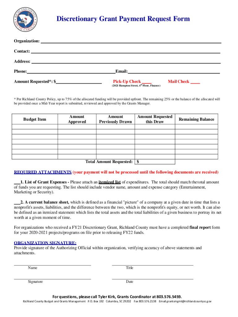 Fillable Online www.pdffiller.com512890895--Discretionary-GrantFillable ...