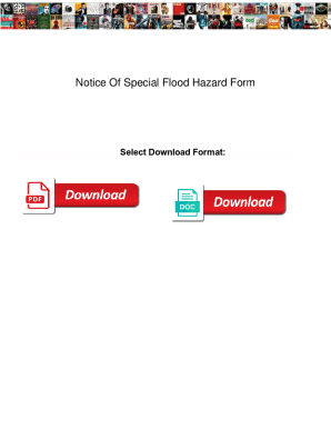 Fillable Online Notice Of Special Flood Hazard Disclosure Fax Email ...