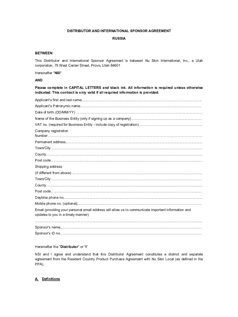 Fillable Online www.lawinsider.comclausedistributor-andDistributor and ...