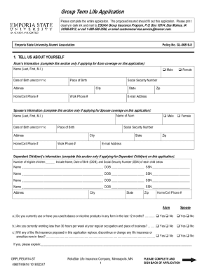 Fillable Online Prudential Term Life Insurance - Simple Online ...