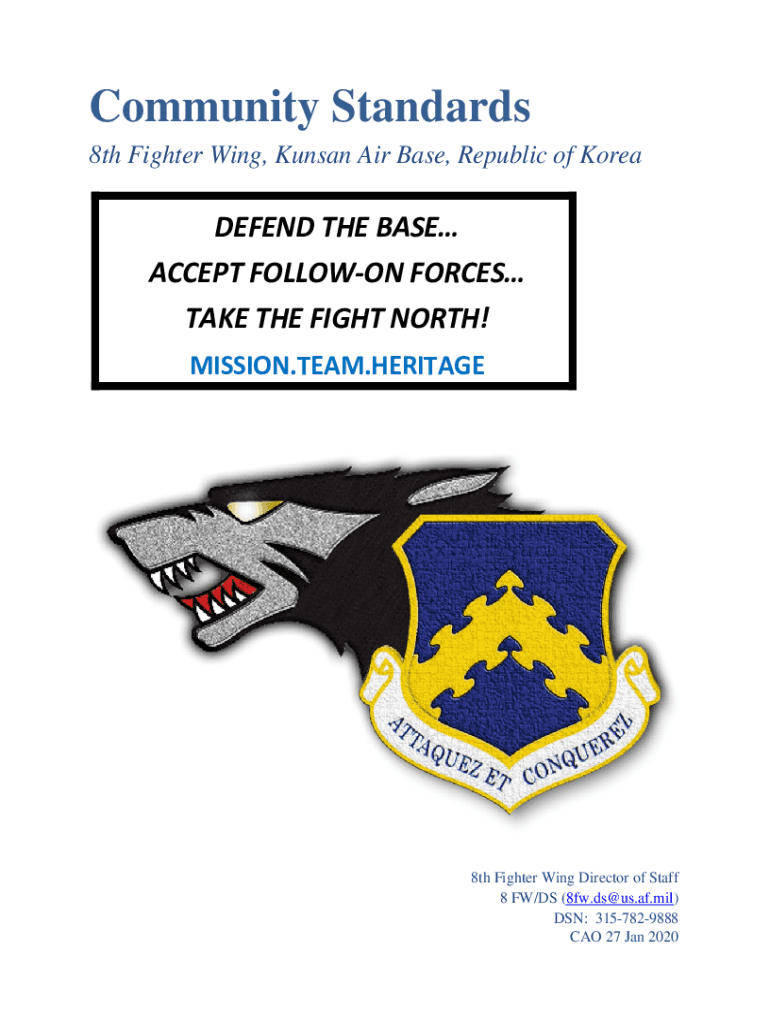 Fillable Online www.kunsan.af.mil4127318th-fighter-wing8th Fighter ...