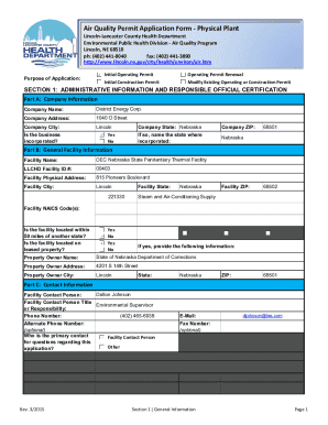 Fillable Online app.lincoln.ne.govcityhealthAir Quality Construction ...