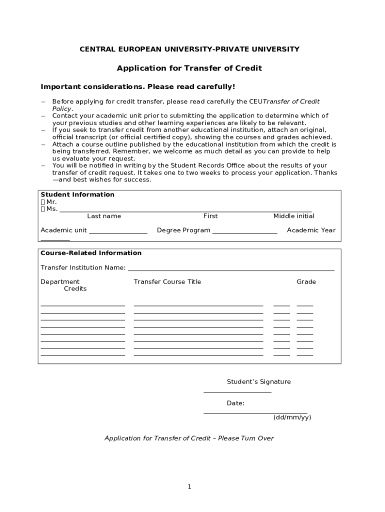 Application (transfer)please first read about the transfer Doc Template | pdfFiller