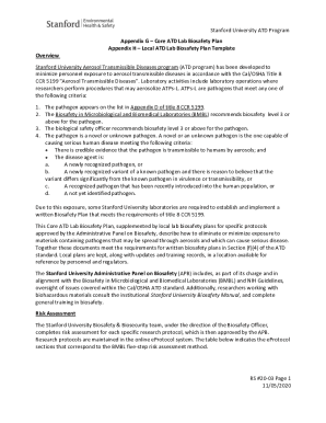 Fillable Online ehs stanford ehs.stanford.eduwp-contentuploadsCore and ...