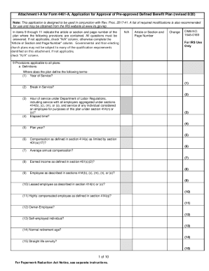 Fillable Online Attachment I A Attachment I A for Form 4461 A ...